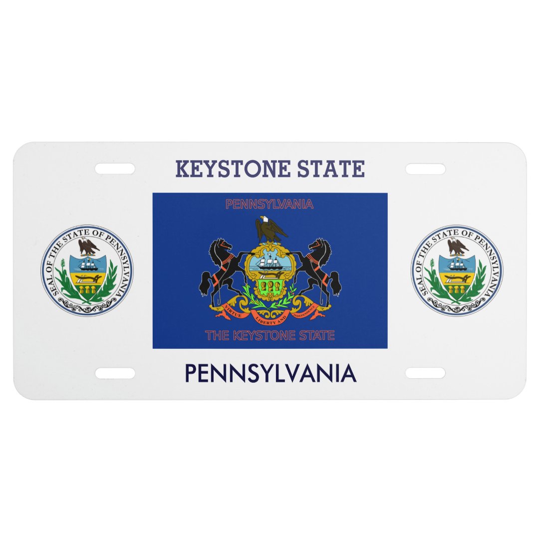 Pennsylvania Custom Front License Plate | Zazzle