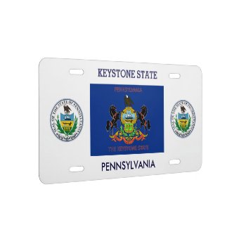 Pennsylvania Custom Front License Plate | Zazzle