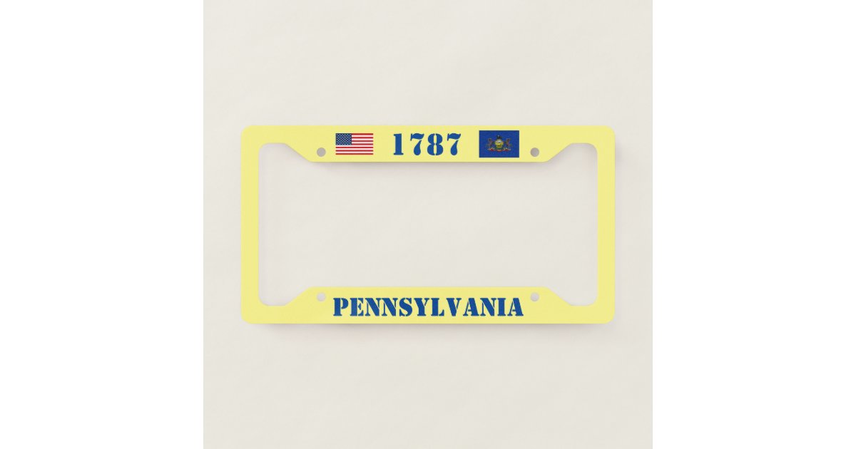 Pennsylvania Custom License Plate Frame | Zazzle