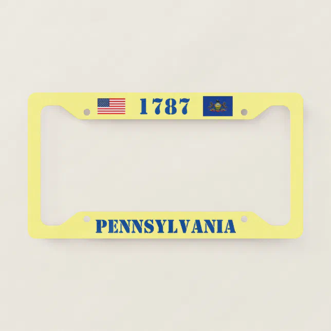 Pennsylvania Custom License Plate Frame | Zazzle