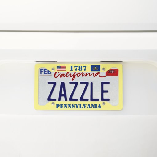 Pennsylvania Custom License Plate Frame | Zazzle