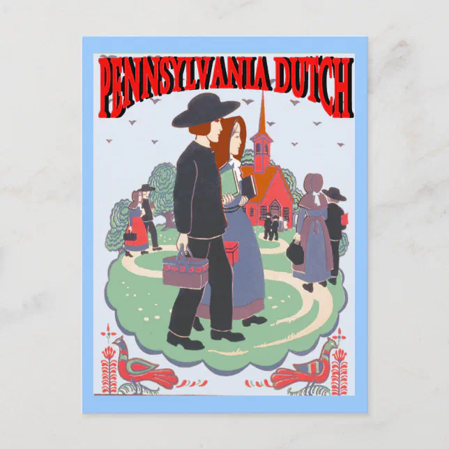 Pennsylvania Dutch Postcard | Zazzle