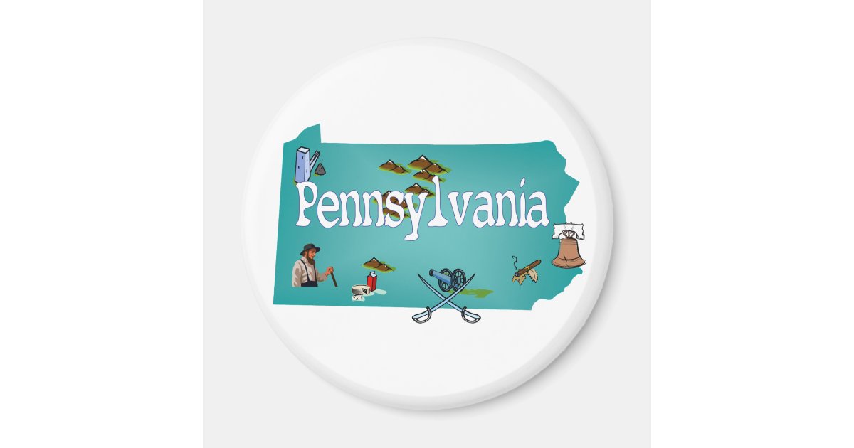 Pennsylvania Magnet | Zazzle