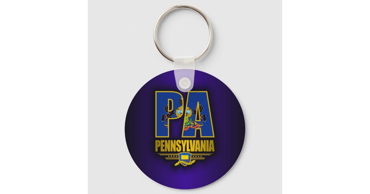 Pennsylvania (PA) Keychain | Zazzle