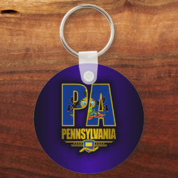 Pennsylvania (PA) Keychain | Zazzle