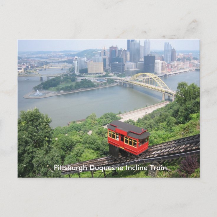 Pennsylvania Pittsburgh Duquesne Incline Train Postcard | Zazzle