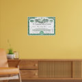 Pennsylvania Railroad CUSTOM Stock Certificate Poster | Zazzle