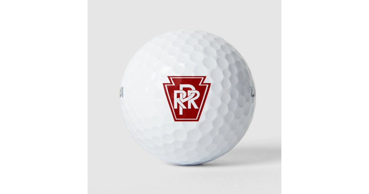 Pennsylvania Railroad Keystone Logo Golf Balls | Zazzle