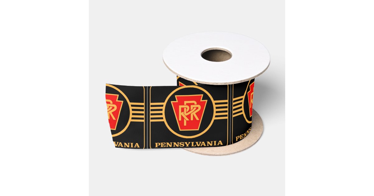 Pennsylvania Railroad Logo, Black & Gold Ribbon | Zazzle