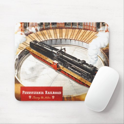 Pennsylvania Railroad Steam Turbine Mousepad | Zazzle
