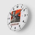 Pennsylvania Railroad T1 Locomotive 6111 Round Clock | Zazzle