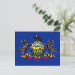 Pennsylvania State Flag Design Postcard | Zazzle