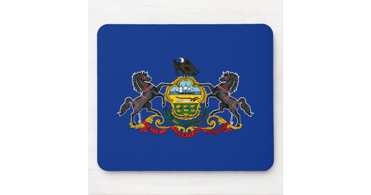 Pennsylvania State Flag Mouse Pad | Zazzle