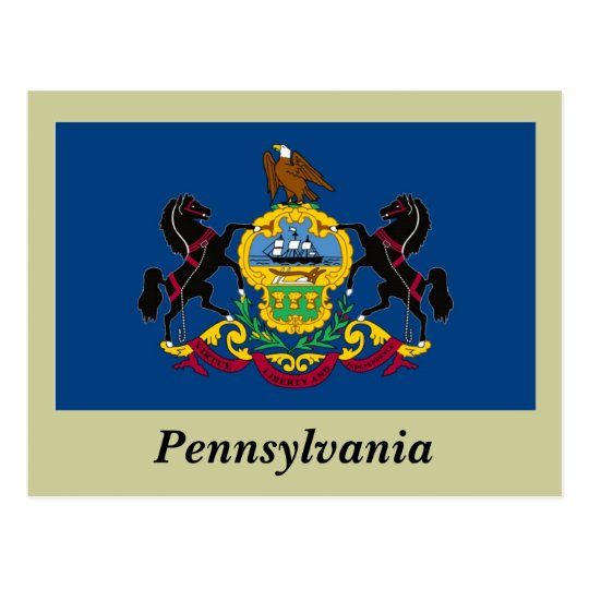 Pennsylvania State Flag Postcard | Zazzle.com