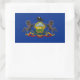 Pennsylvania State flag Rectangular Sticker | Zazzle