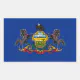 Pennsylvania State flag Rectangular Sticker | Zazzle