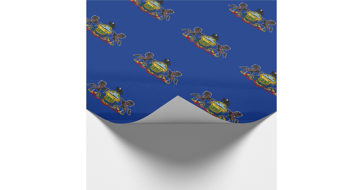 Pennsylvania State Flag Wrapping Paper | Zazzle
