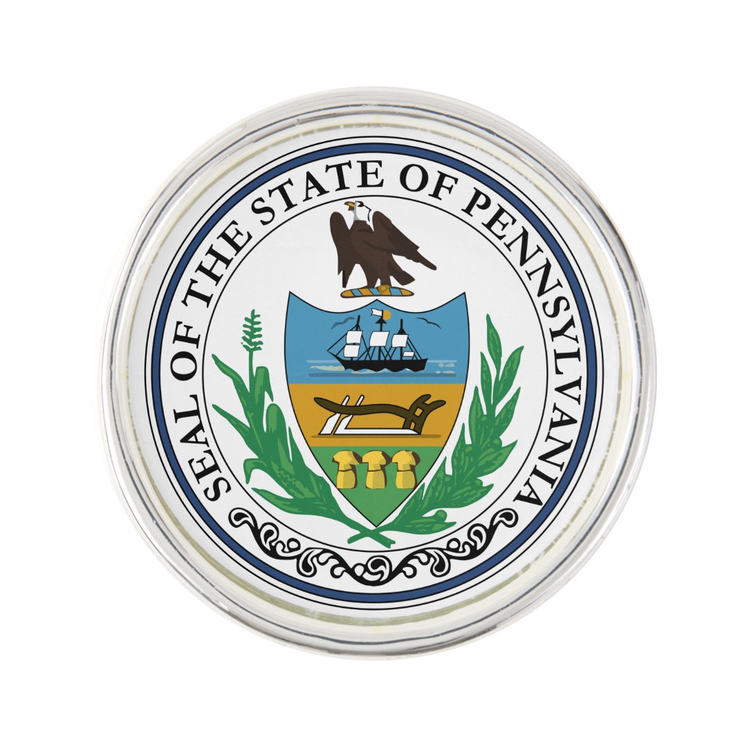 Pennsylvania State Seal - Pin | Zazzle