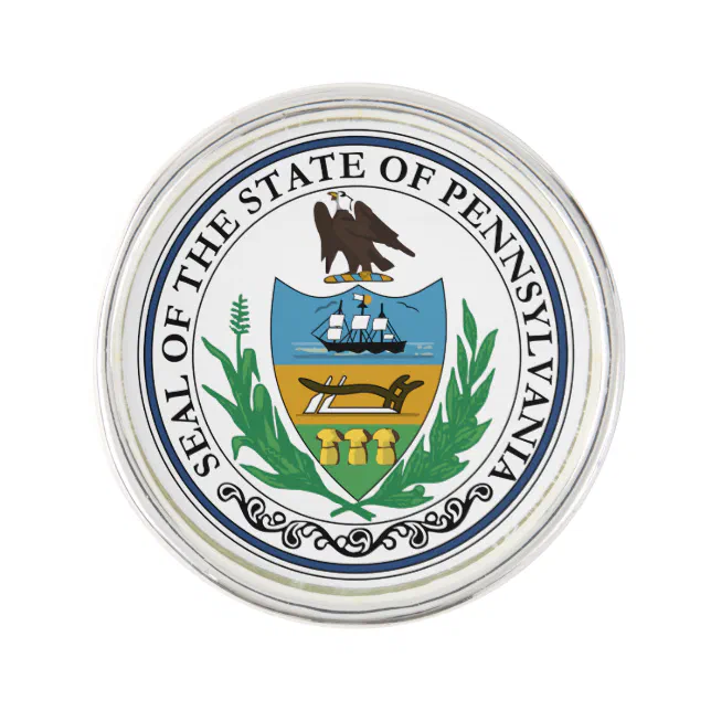 Pennsylvania State Seal - Pin | Zazzle