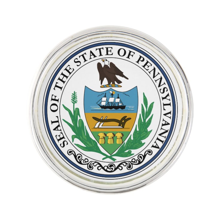 Pennsylvania State Seal - Pin | Zazzle