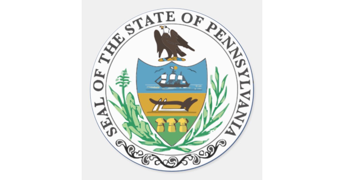 Pennsylvania State Seal Stickers | Zazzle