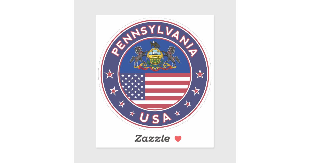 Pennsylvania Sticker | Zazzle