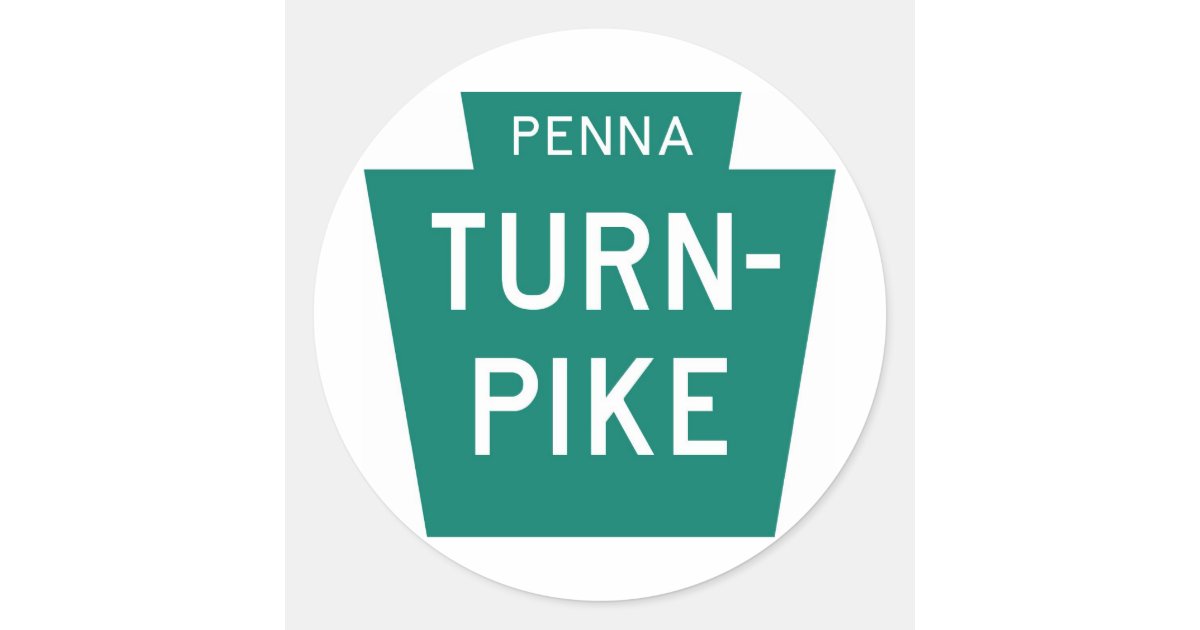 Pennsylvania Turnpike Classic Round Sticker | Zazzle