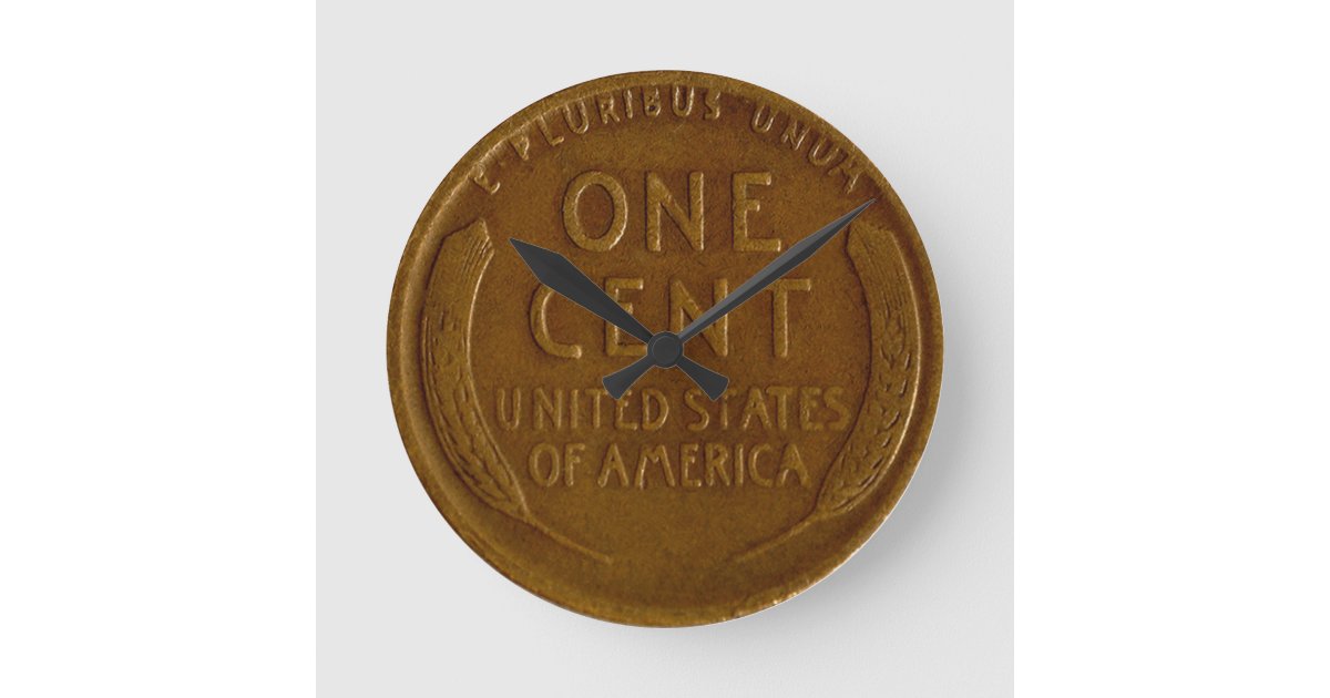 Penny Clock | Zazzle