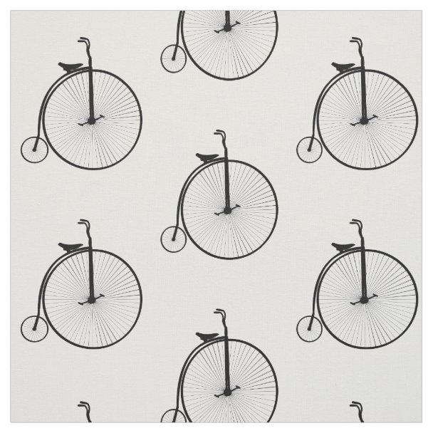 Bicycle Print Design Fabric | Zazzle.com