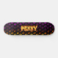 Penny skateboard fire and flames design. | Zazzle