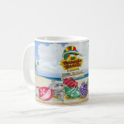 Pensacola Beach Sign & Blue Angels mug | Zazzle