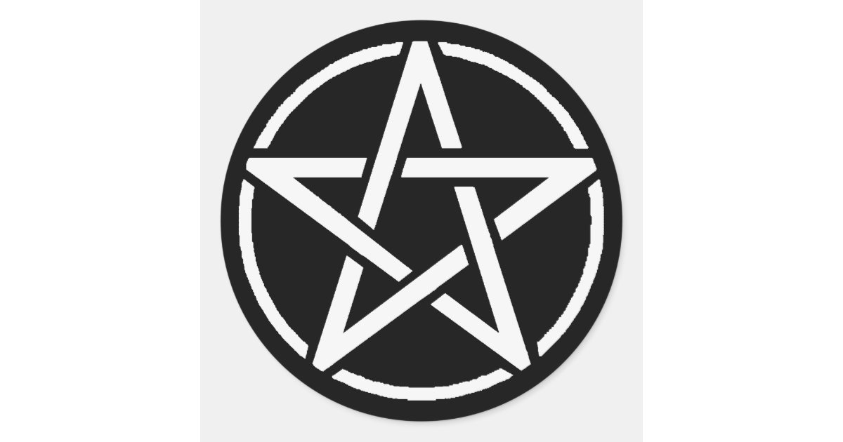Pentacle Classic Round Sticker | Zazzle