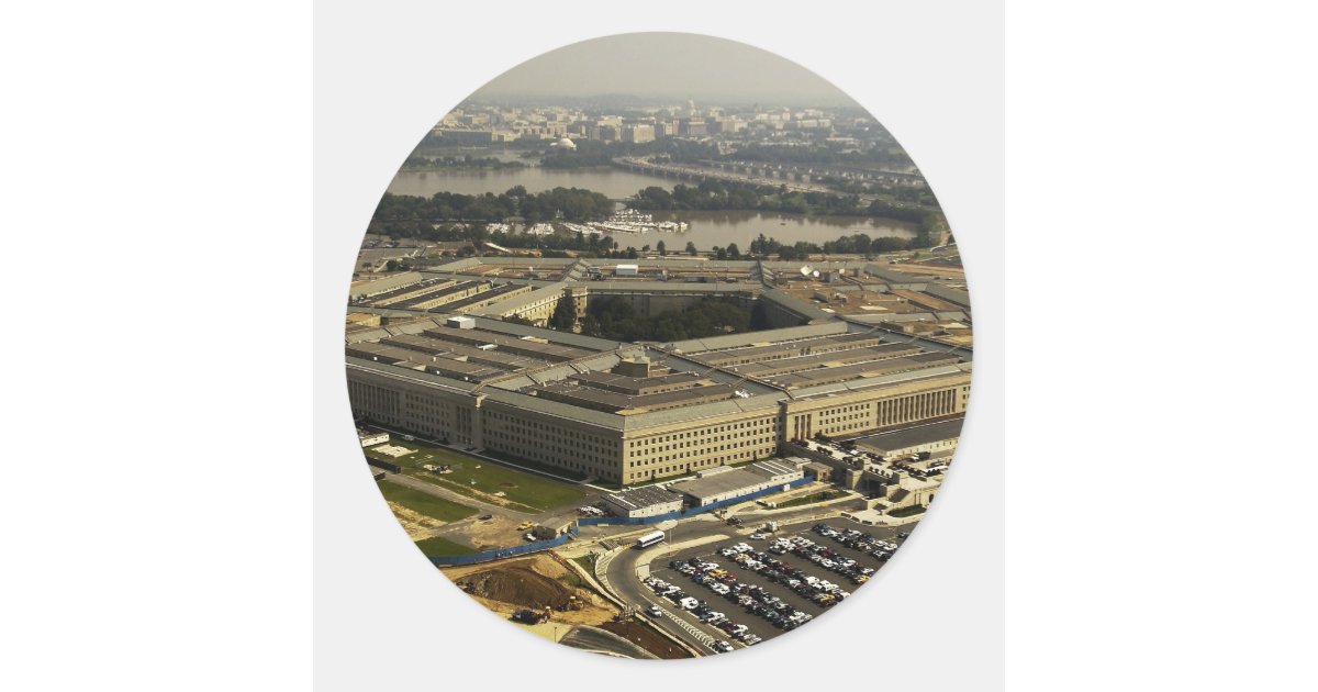 Pentagon Classic Round Sticker | Zazzle