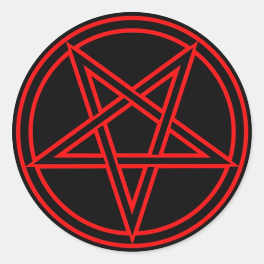 Pentagram Classic Round Sticker | Zazzle.com