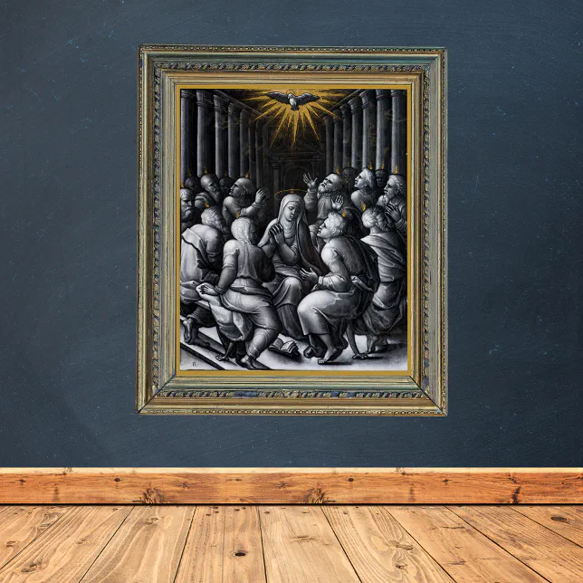 Pentecost Confirmation Artwork by Pierre Reymond Poster | Zazzle