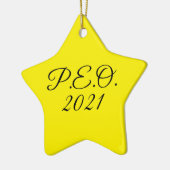 PEO Star Ornament 2021 | Zazzle
