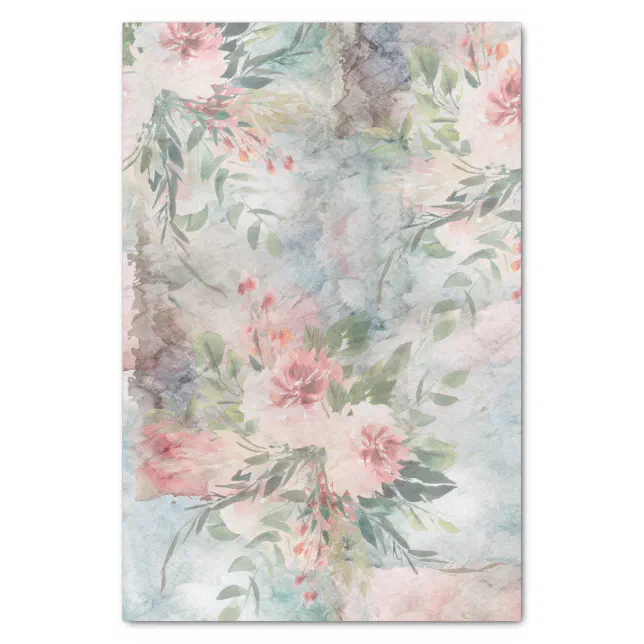 Peony Watercolor Fancy Tissue Paper | Zazzle