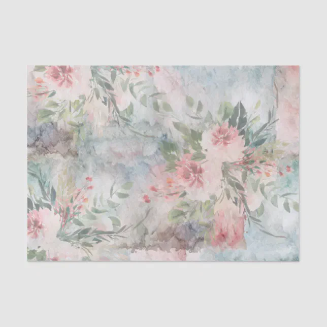 Peony Watercolor Fancy Tissue Paper | Zazzle
