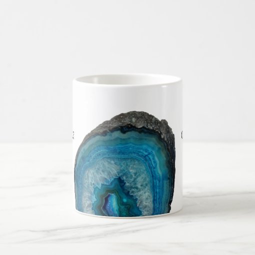 People Are A Lot Like Geodes Quote Blue Agate Coffee Mug | Zazzle