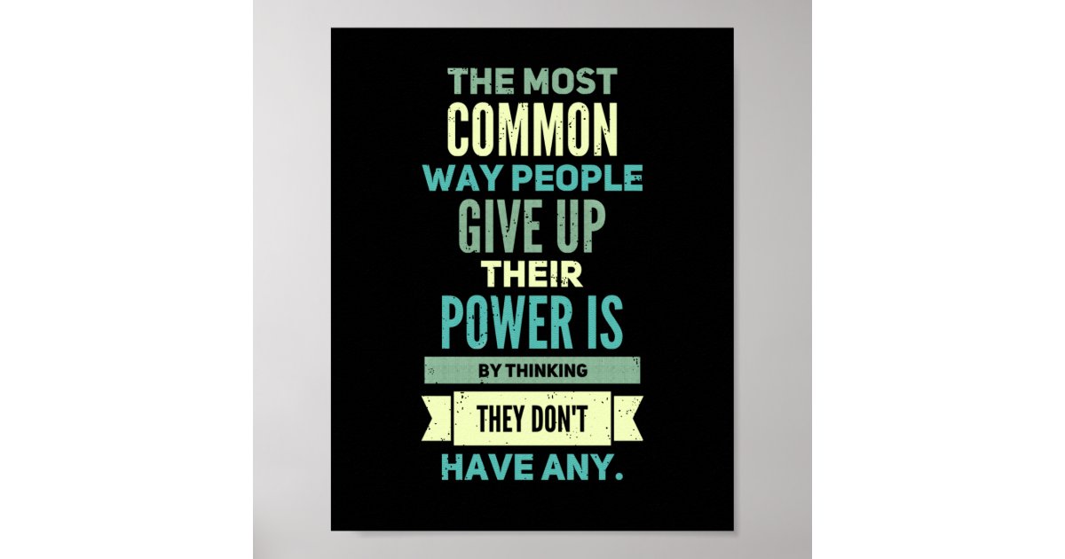 People Empowering Positive Motivation Poster | Zazzle