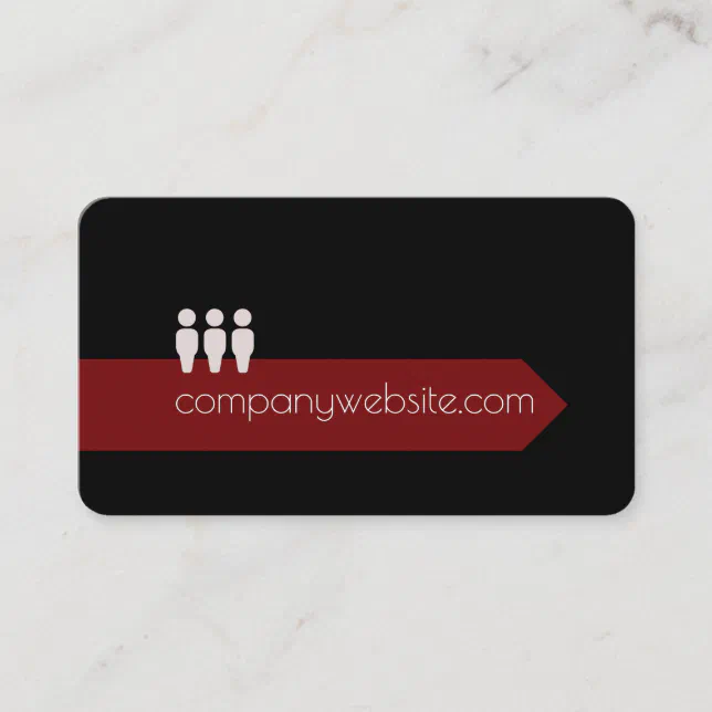 People Icon / Human Resources Business Card | Zazzle