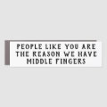 People Like You Middle Fingers Car Magnet | Zazzle