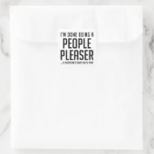 People Pleaser Square Sticker | Zazzle