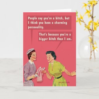 People say.... card | Zazzle