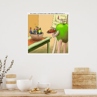 People Still Life Funny Cartoon Poster | Zazzle