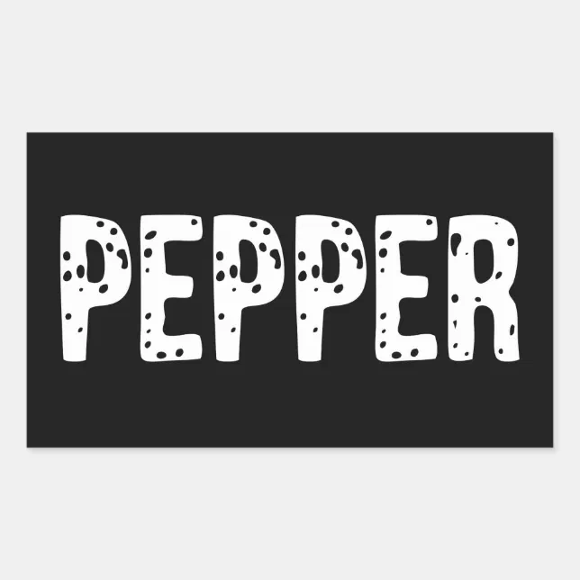 Pepper Costume - Couple Salt And Pepper Costume Rectangular Sticker ...