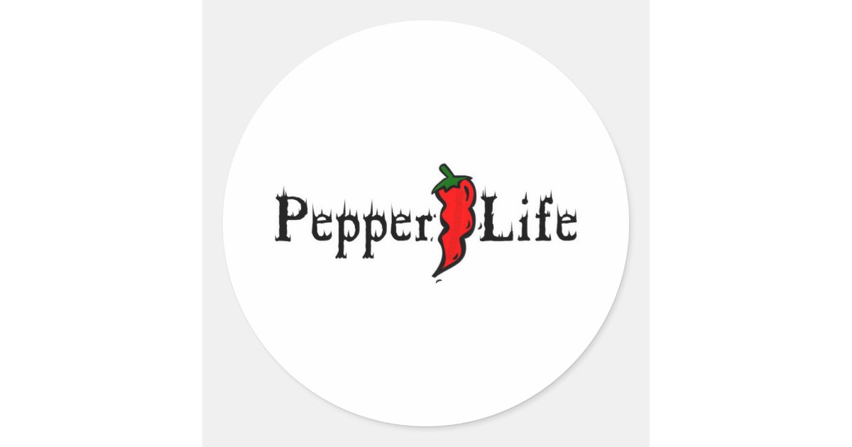Pepper Life Classic Round Sticker | Zazzle