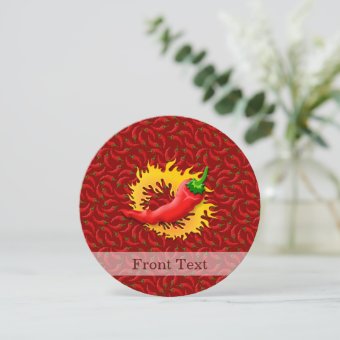 Pepper with flame invitation | Zazzle