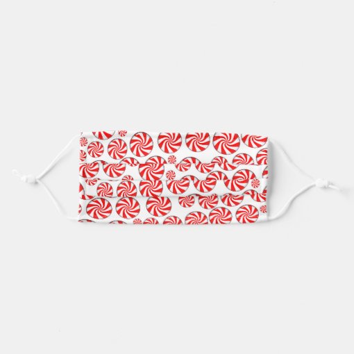 Peppermint Candies Adult Cloth Face Mask | Zazzle