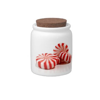 Peppermint Candies Candy Jar | Zazzle